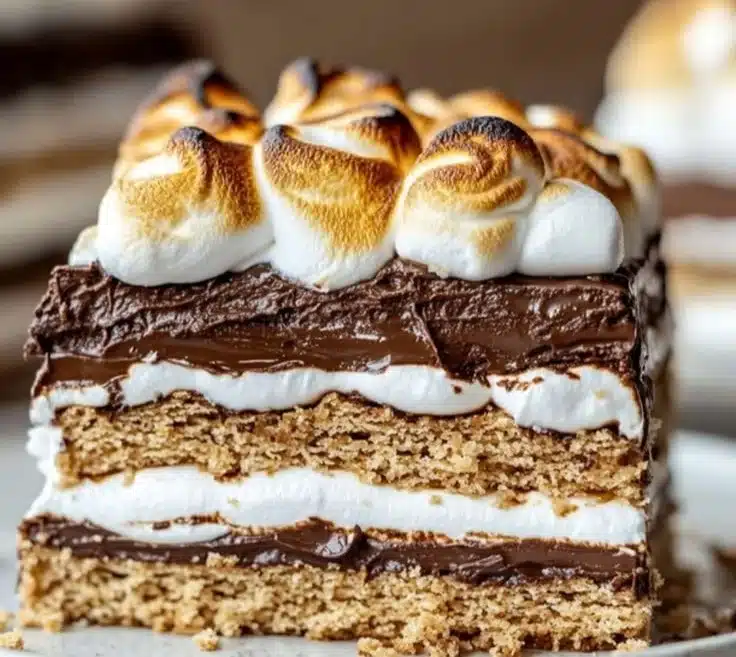 No Bake S'mores Cake